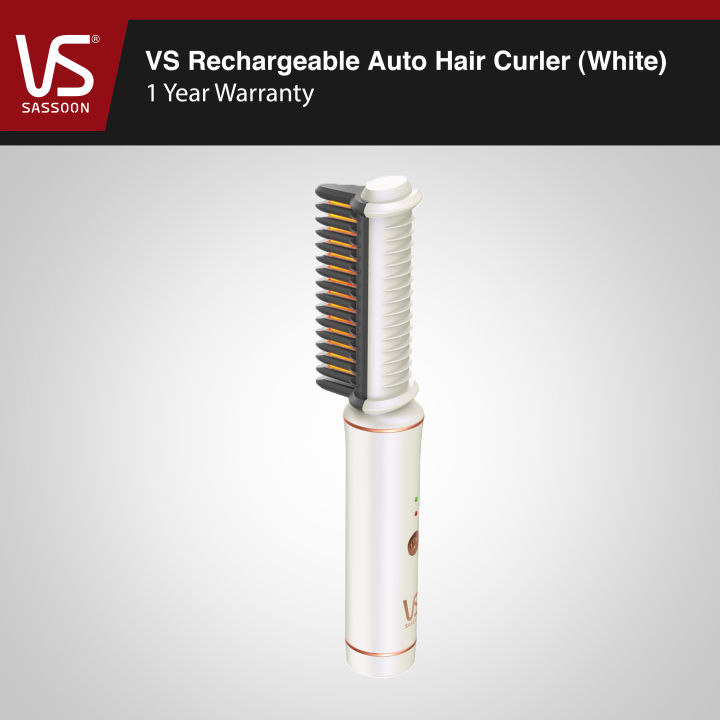 VS Sassoon Rechargeable Mini Hot Brush (White) | Lazada PH