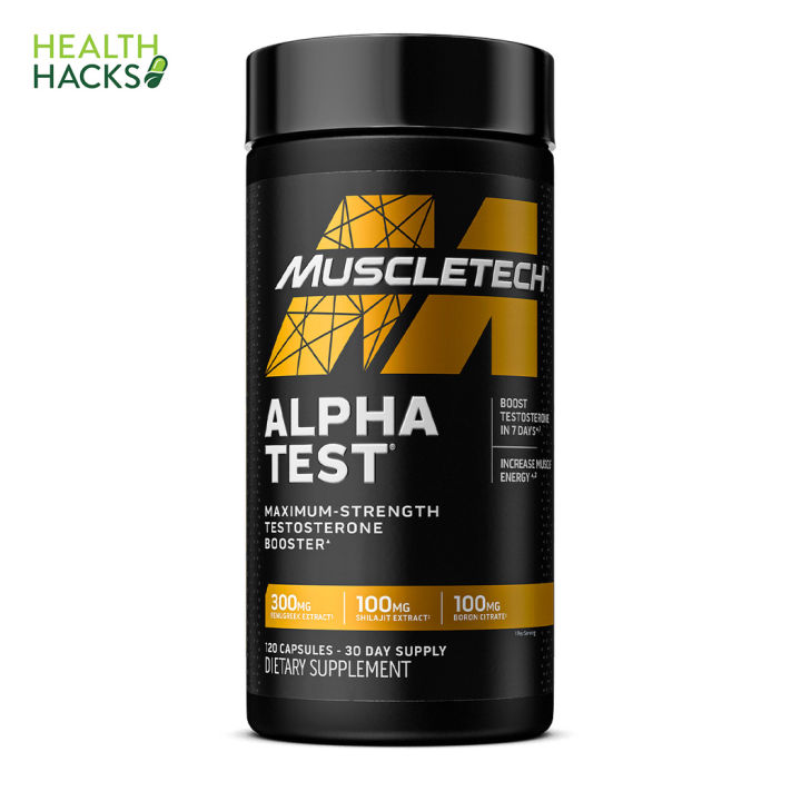 Muscletech AlphaTest Testosterone Booster, 120 Capsules | Lazada PH
