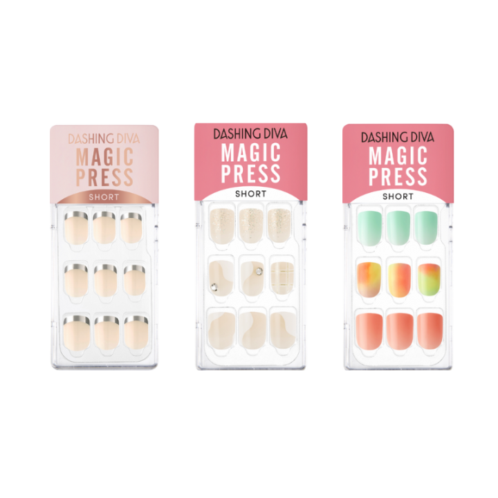 DASHING DIVA Magic Press Short Square Mani 2022 August Collection | Lazada