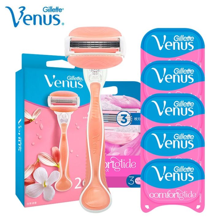 Gillette Venus Women Razor 5 Layers Blades with Lubricating Soap ...