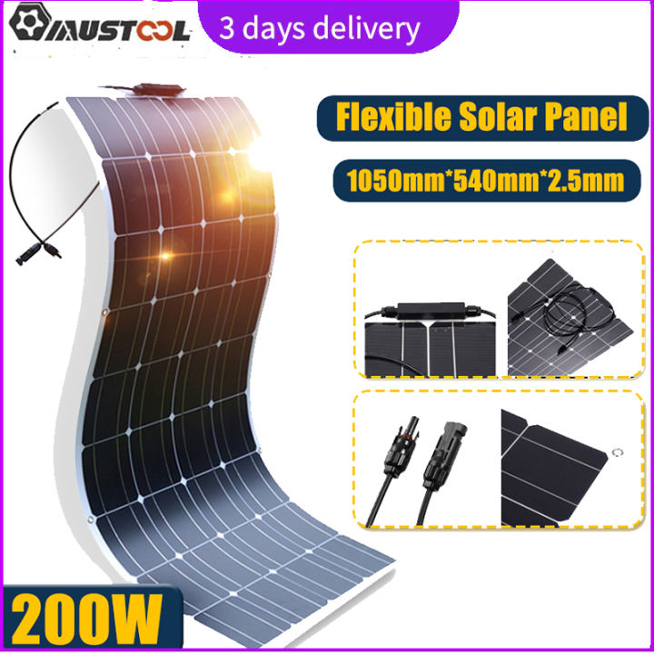Mustool 【3days delivery】18V Flexible Solar Panel Bendable Waterproof ...