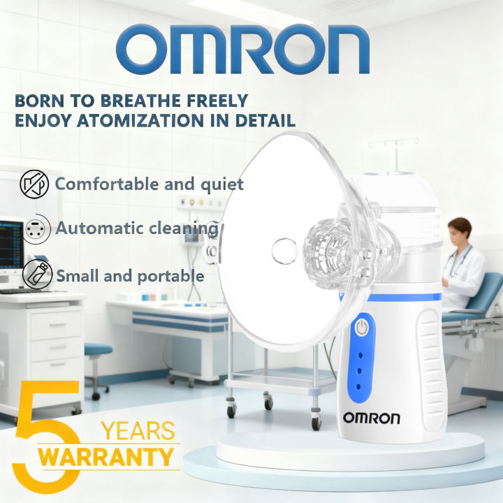 Omron Handheld Portable Nebulizer Machine Inhaler for Asthma Treatment ...