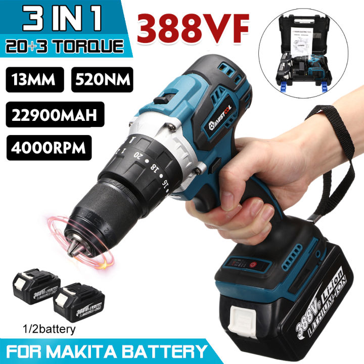 【3 Day Delivery】388V 520NM 3in1ไม่แปรงถ่านไฟฟ้าสว่านไร้สายขนาดกะทัดรัด ...