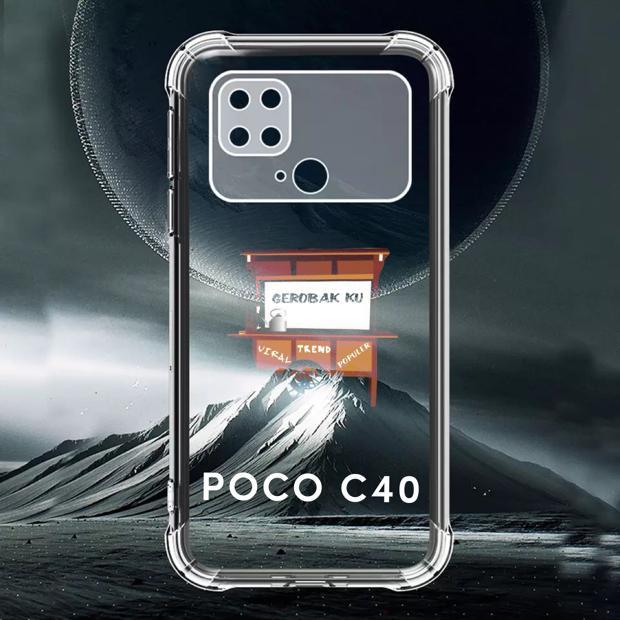 XIAOMI POCO C40 Jelly Case Anti Crack Bening Pelindung Kamera XIAOMI ...