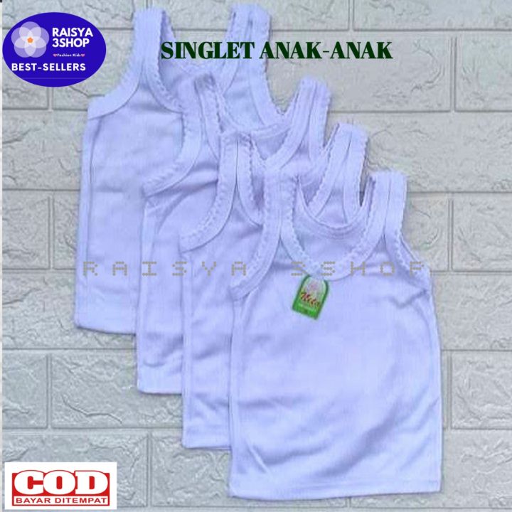 6 PCS Singlet anak bayi dan balita / Kaos Dalam Anak Putih Polos ... 6 PCS Singlet anak bayi dan balita / Kaos Dalam Anak Putih Polos ...