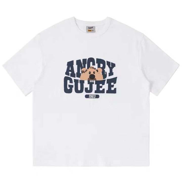 Oversized เสื้อยืดลาย "ANCRY GUJEE" เนื้อผ้าcotton100% เกรดพรีเมียม ...