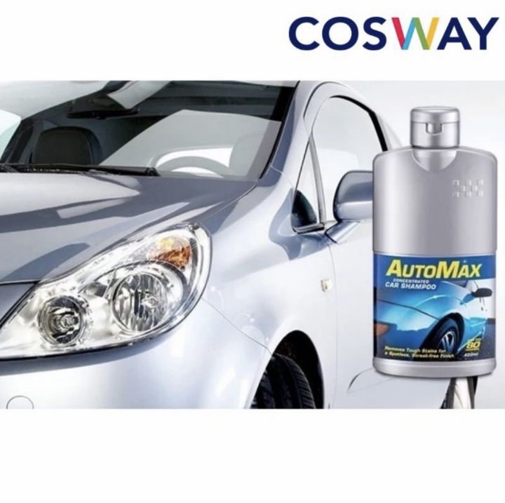 Cosway AutoMax Concentrated Car Shampoo/Wash & Wax/Headlamp Polish | Lazada