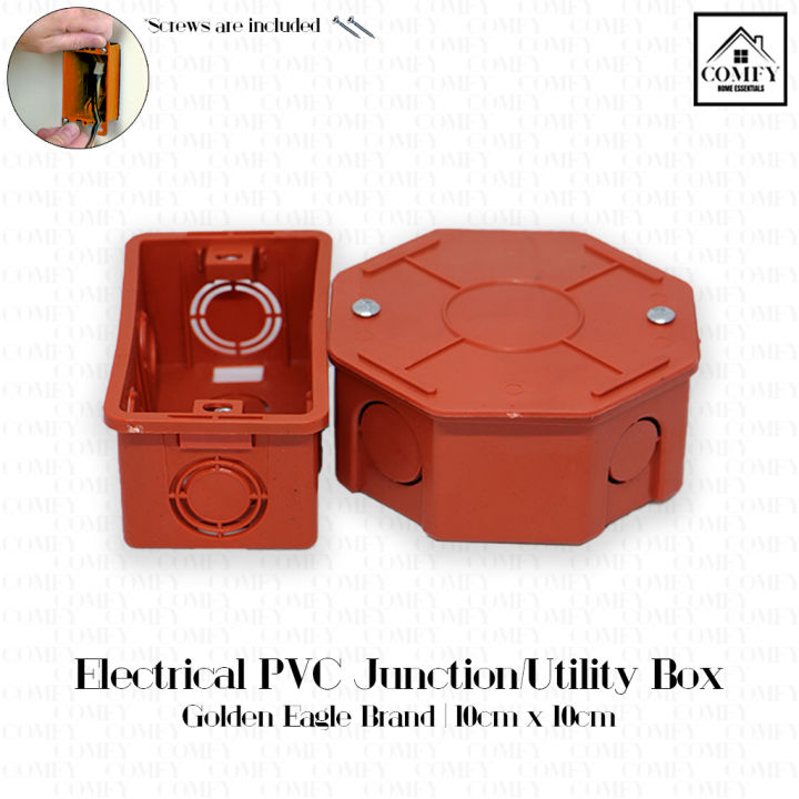 Golden Eagle PVC Junction Box, Junction Box Covers, Orange Utility Box ...