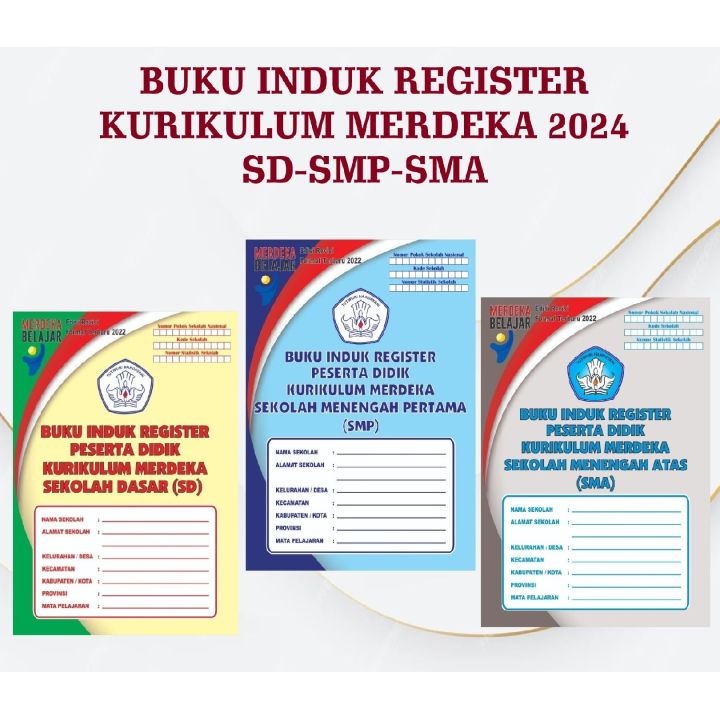 BUKU REGISTER INDUK SMA KURIKULUM MERDEKA ( ISI 35 SISWA ) TERBARU 2024 ...