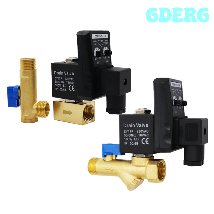 GDERG 1/2 Electronic Drain Valve Air Compressor Filter Dry Air Storage ...