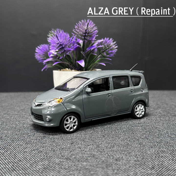 DIECAST PERODUA ALZA GREY (REPAINT) | Lazada