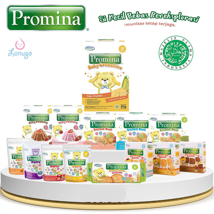 Promina Baby Crunchies 20 Gram Keju Cheddar / Puffs 15 Gram / Promina ...