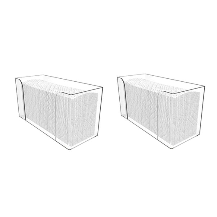2X Countertop Paper Towel Dispenser,Clear Guest Towel Napkin Holder ...
