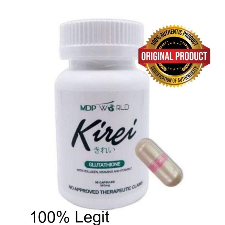 Original Kirei Glutathione with Vitamin E and C (30 capsules)[COD] | Lazada PH