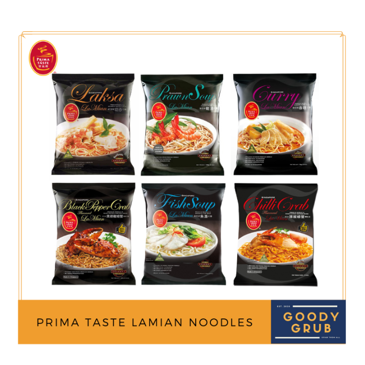 Prima Taste Singapore LaMian Instant Noodles | Laksa Soup, Curry Soup ...