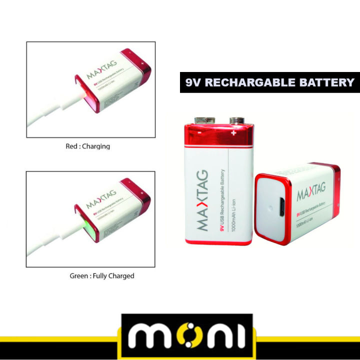 Max Tag 9V Rechargeable Battery | Lazada