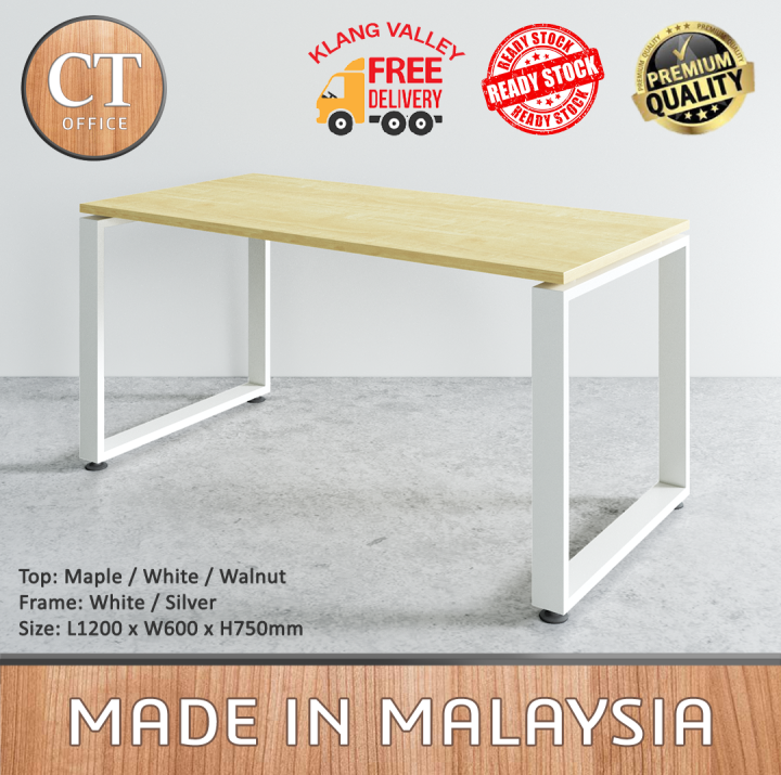 1200 X 600mm Standard Loop Metal Leg Table / Work Desk Office Table ...
