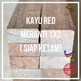 1'' x 2'' (1-6ft) Meranti Wood Merah Ketam Kayu DIY Kayu Perabot Kayu ...
