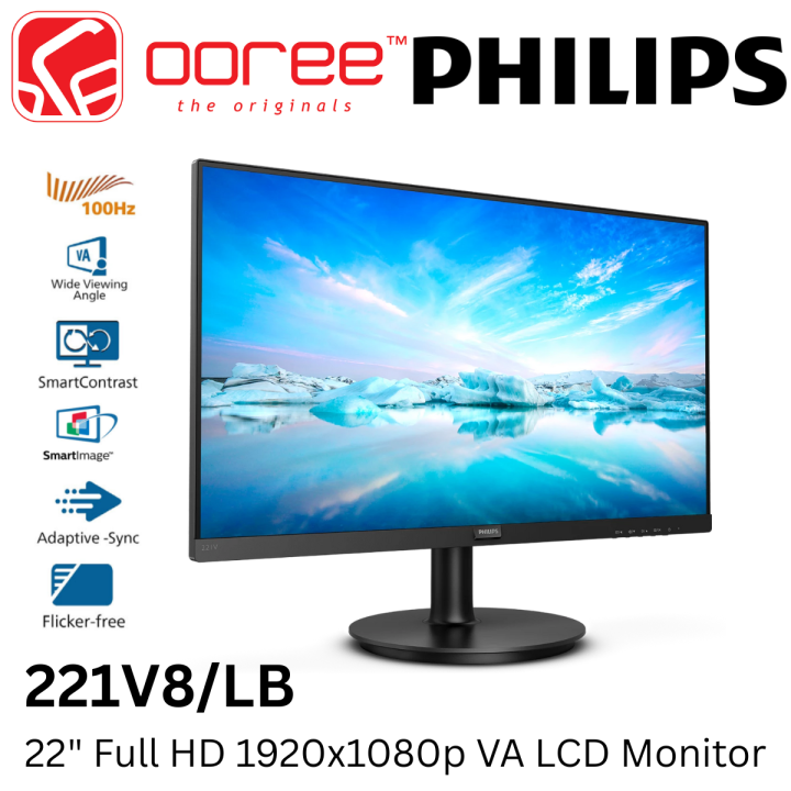 PHILIPS 22" 221V8/LB 75HZ VA PANEL / 22E1N1100/69 120HZ(OC) IPS PANEL ...