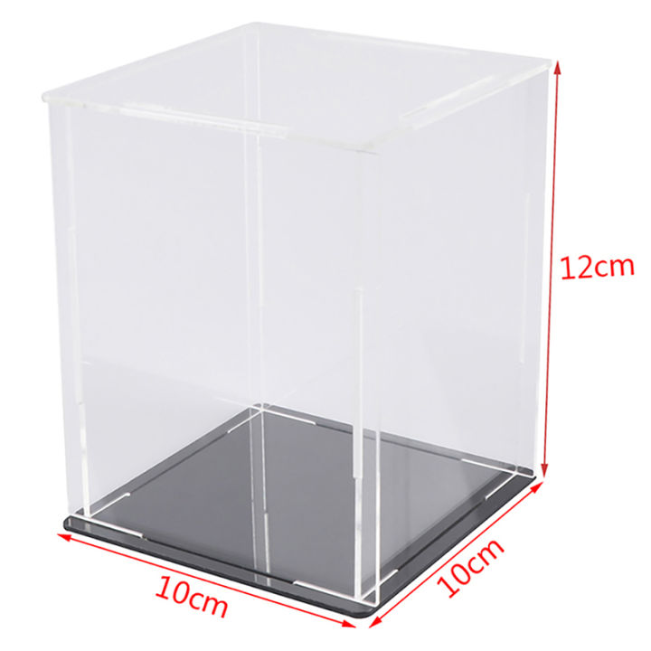 Xiale Acrylic Display Case Self-Assembly Clear Cube Box UV Dustproof ...