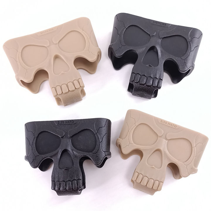 Tactical Skull 5.56 7.62 Rubber NATO Cage Fast Mag Loops Holder Pouch ...