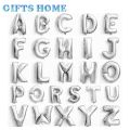 (Gifts Home) Balon foil huruf 40cm abjad warna silver gold biru pink ...