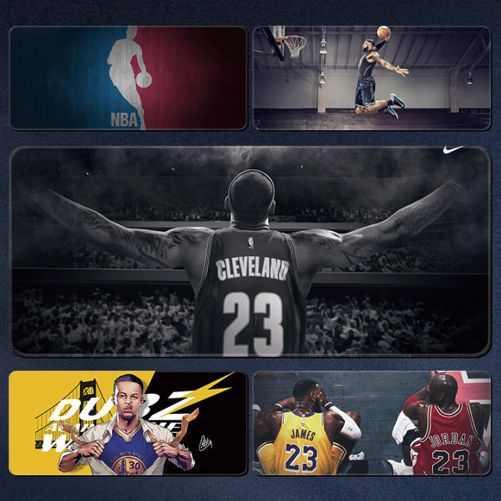 NBA Basketball Large Extended Mouse Pad Lakers Basketable Nets Warrior ...
