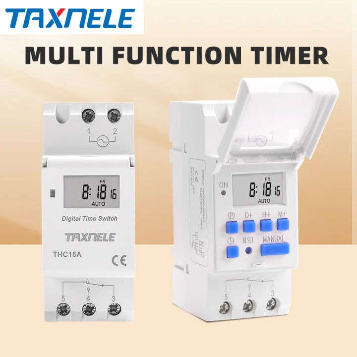 Digital Timer Switch Thc15a Electronic Weekly 7 Days Programmable Relay Timer Control Ac 220v