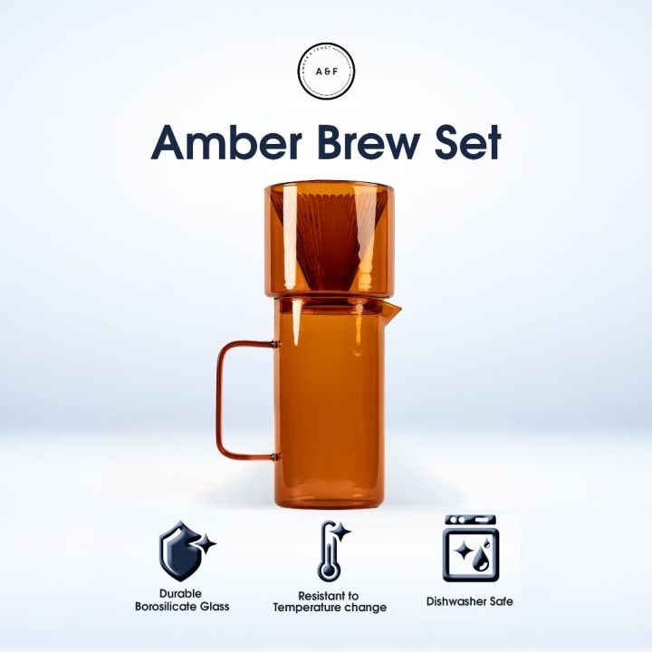 Amber & Frost Coffee Brew Set | Pour-Over Set | Lazada PH