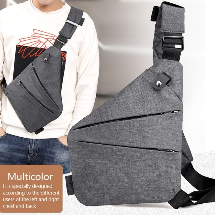 Men Travel Business Fino Bag Burglarproof Shoulder Bag Holster Anti Theft Security Strap Digital