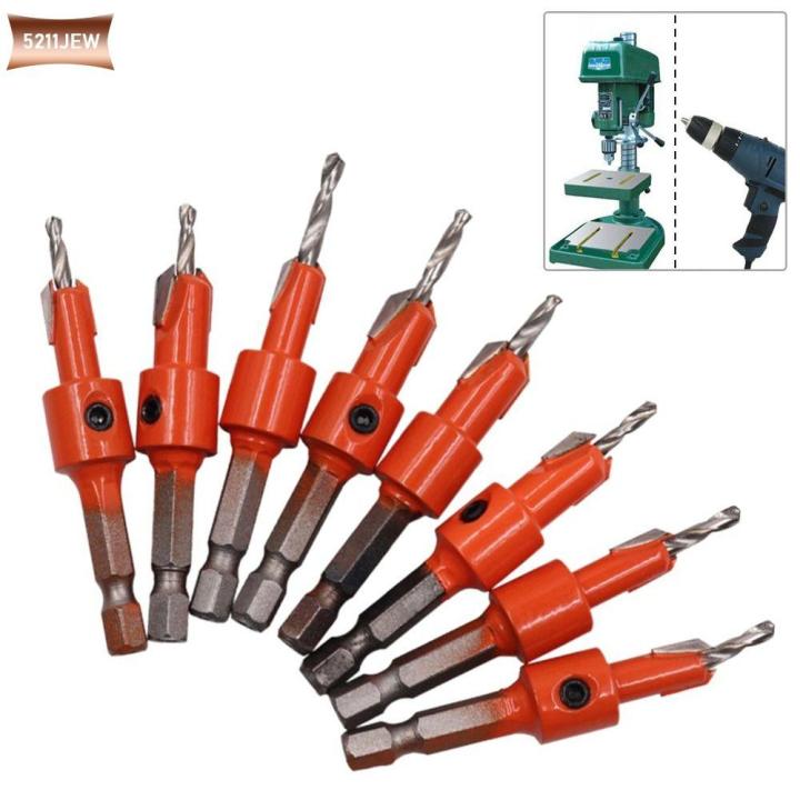 5211JEW Multifunctional Countersink Drill Bit HSS Hex Shank Hole Opener ...