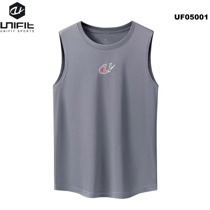 UNIFIT Men's Dri-Fit Jersey Sando Sports Training Jogging Fitness ...