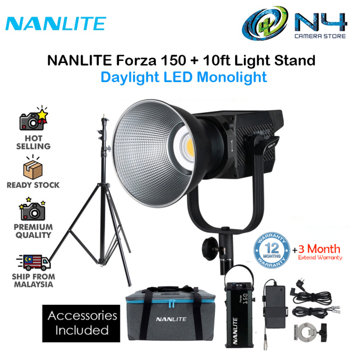 Nanlite Forza 150 LED Light 200w CRI 98 5600K Continuous Light for ...