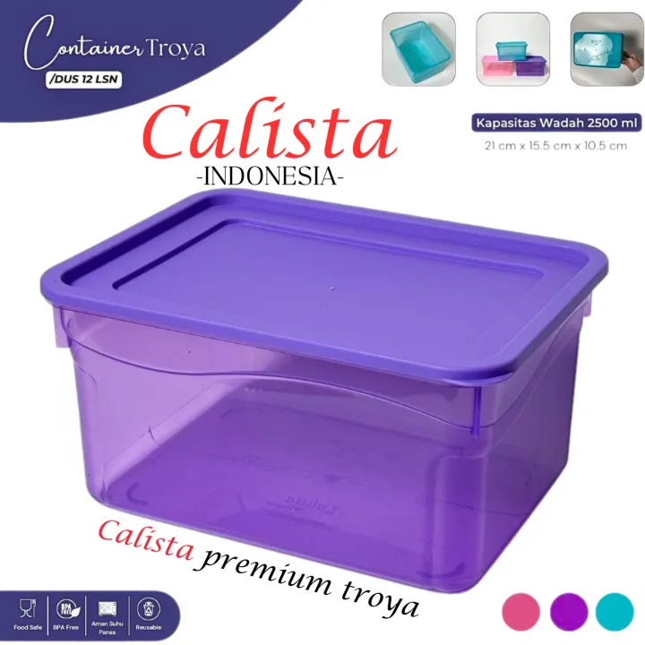 [ CALISTA ] TOPLES CALISTA TROYA PREMIUM JUMBO 2,5L TOPLE KULKAS KUE ...