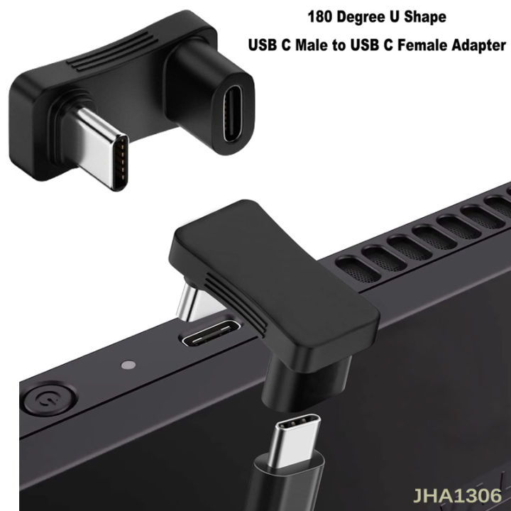 USB Type C U Shape Extension Adapter 180 Degree U Shape Adapter | Lazada Singapore