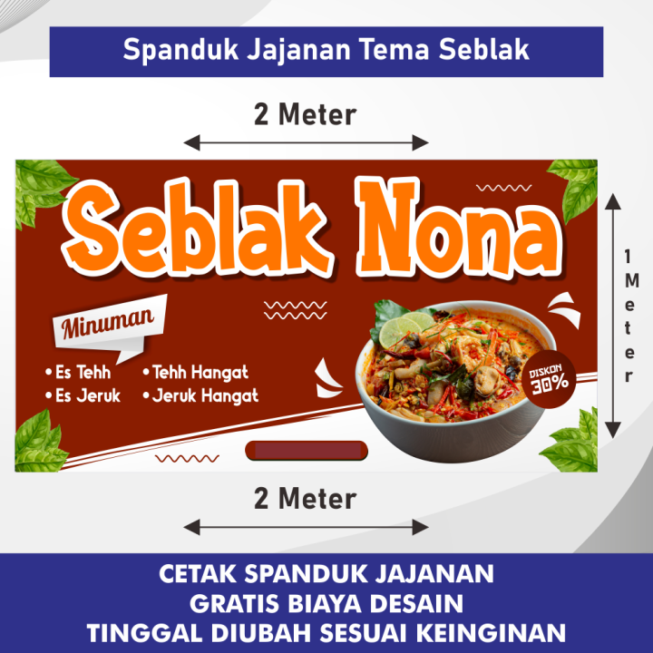 Cetak Spanduk Jajanan/Makanan/Minuman Tema Seblak - Free Desain ...