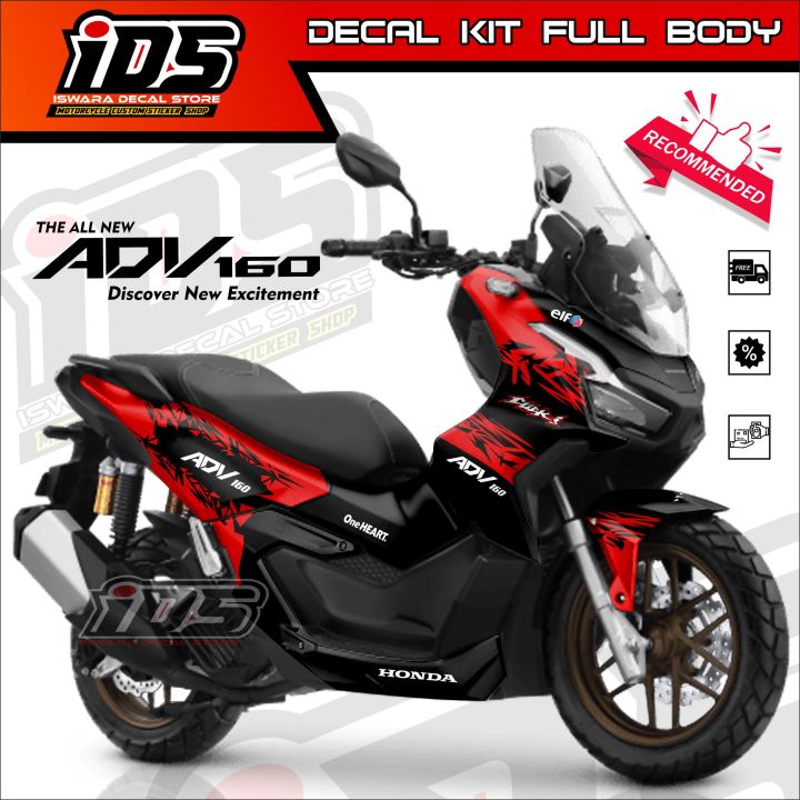 Decal Adv 160 New Full Body Stiker Motor Adv 160 Desain Abstrakk ...
