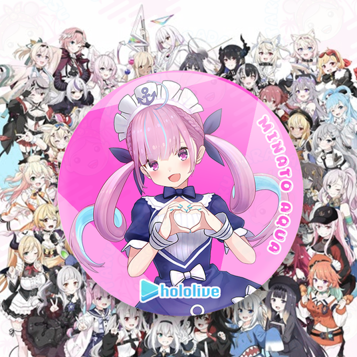 Hololive Gen 2 Pin / Badge Gen 2 Pin Minato Aqua Murasaki Shion Nakiri ...