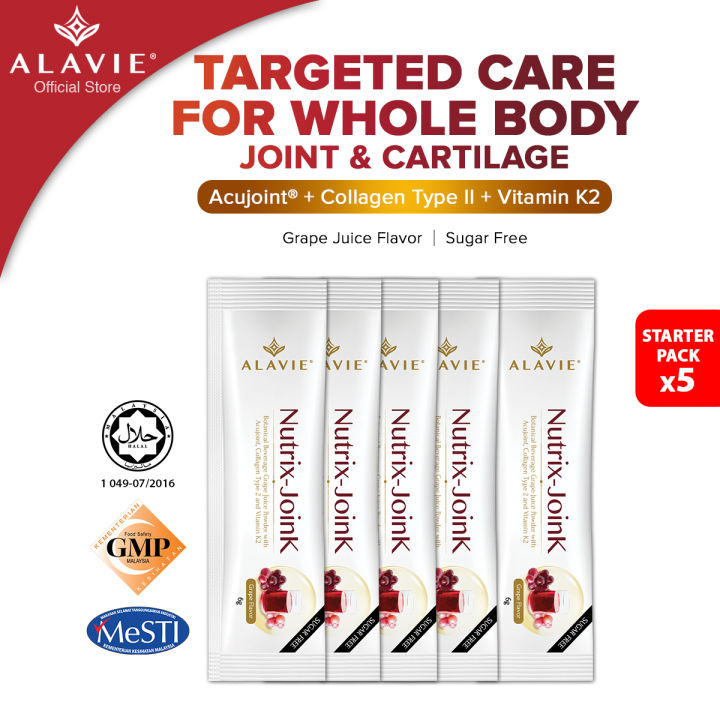 [Starter Pack] ALAVIE Nutrix-JoinK 5 sachets 强筋健骨护关节膝盖软骨营养饮 *Joint Care ...