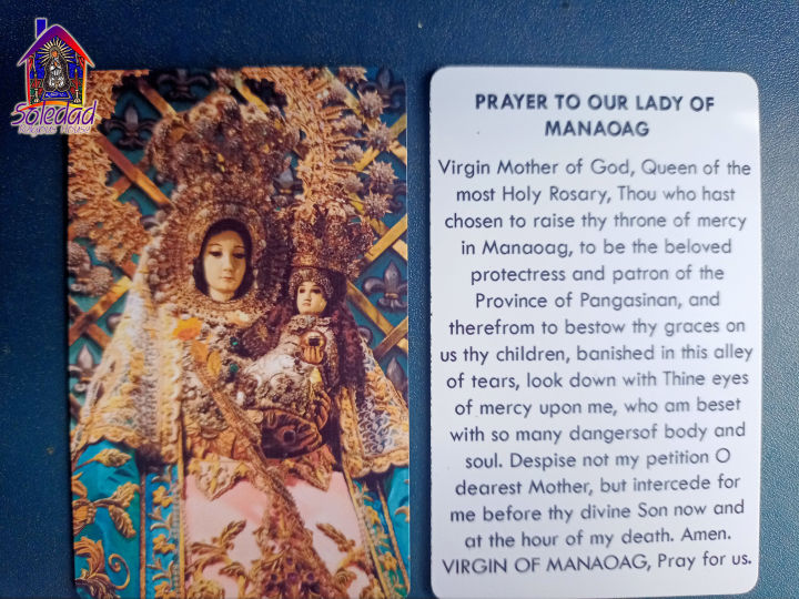 Emmanuel Gift/s for You - OUR LADY OF MANAOAG PRAYER CARD - ATM SIZE ...