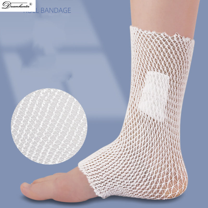Mesh Elastic Bandage 1 Roll Soft Rebound Breathable Net Tubular Elastic ...