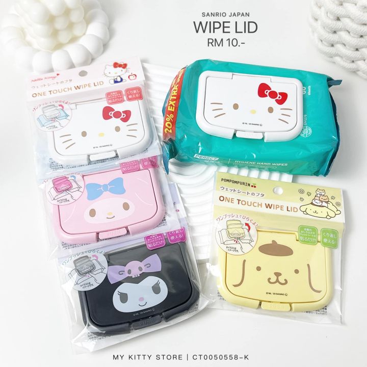 Sanrio Japan Hello Kitty My Melody One Touch Wet Tissue Lid Kuromi ...