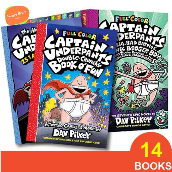 (In Stock) พร้อมส่ง Captain Underpants Full Color Print edition 14 ...