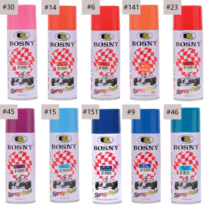 BOSNY 100% Acrylic Spray Paint (Hue Color Series) 400ml | Lazada PH