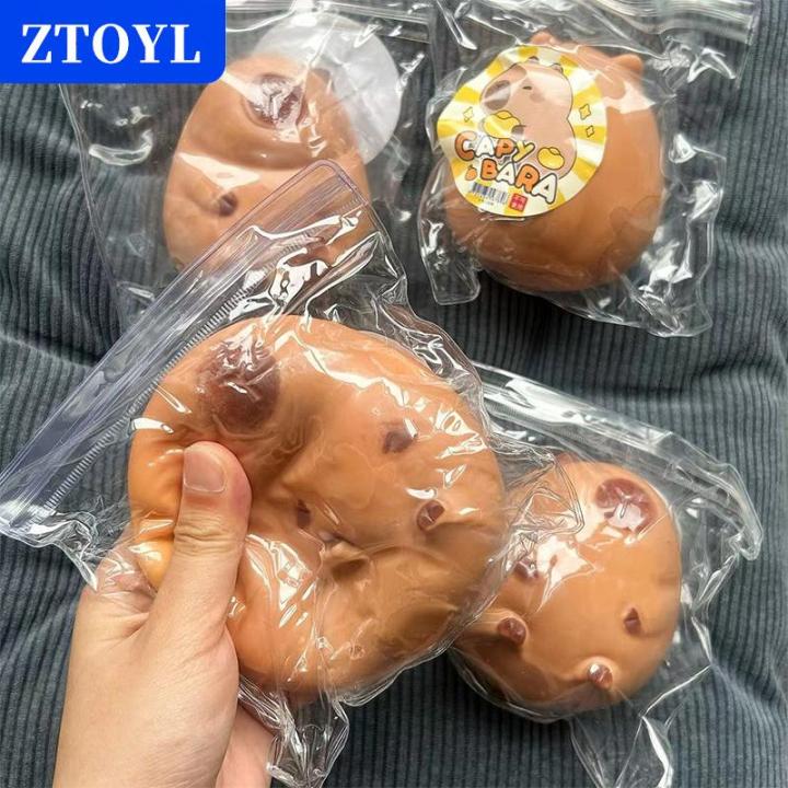 [COD] ZTOYL การ์ตูน Capybara ของเล่นสำหรับบีบมือของเล่นบีบอัดเด้งได้ช้า ...