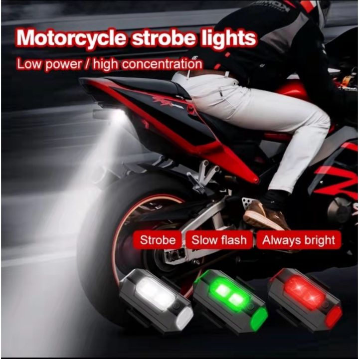 7 color motorcycle bike Rechargeable flashing lights motorcycle bikes modified drones aircraft ...