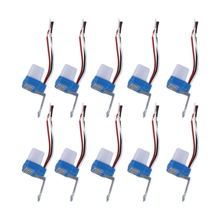 10Pcs Auto On Off Photocell Street Light Photoswitch Sensor Switch AC ...