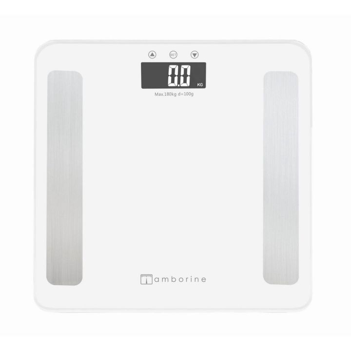 TAMBORINE เครื่องชั่งน้ำหนักและวัดไขมัน ELEC SCALE TAMBORINE BA007 WH ...