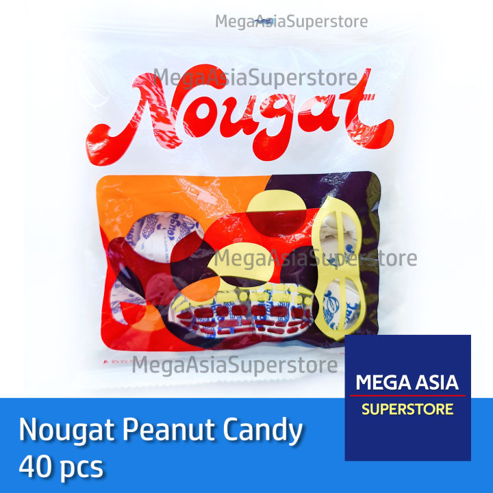 Mega Asia Nougat Peanut Candy 40pcs | Lazada PH