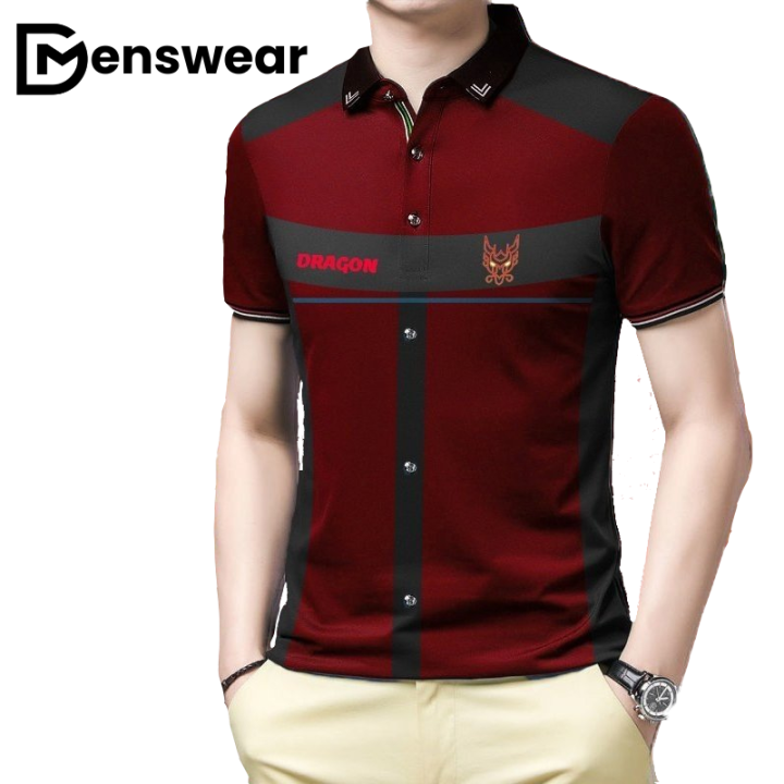 Polo Shirts For Men With Short Sleeves, Form Slimfit, Formal Style ...